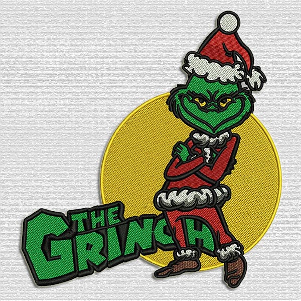 Digital Embroidery The Grinch Design By NKEMB